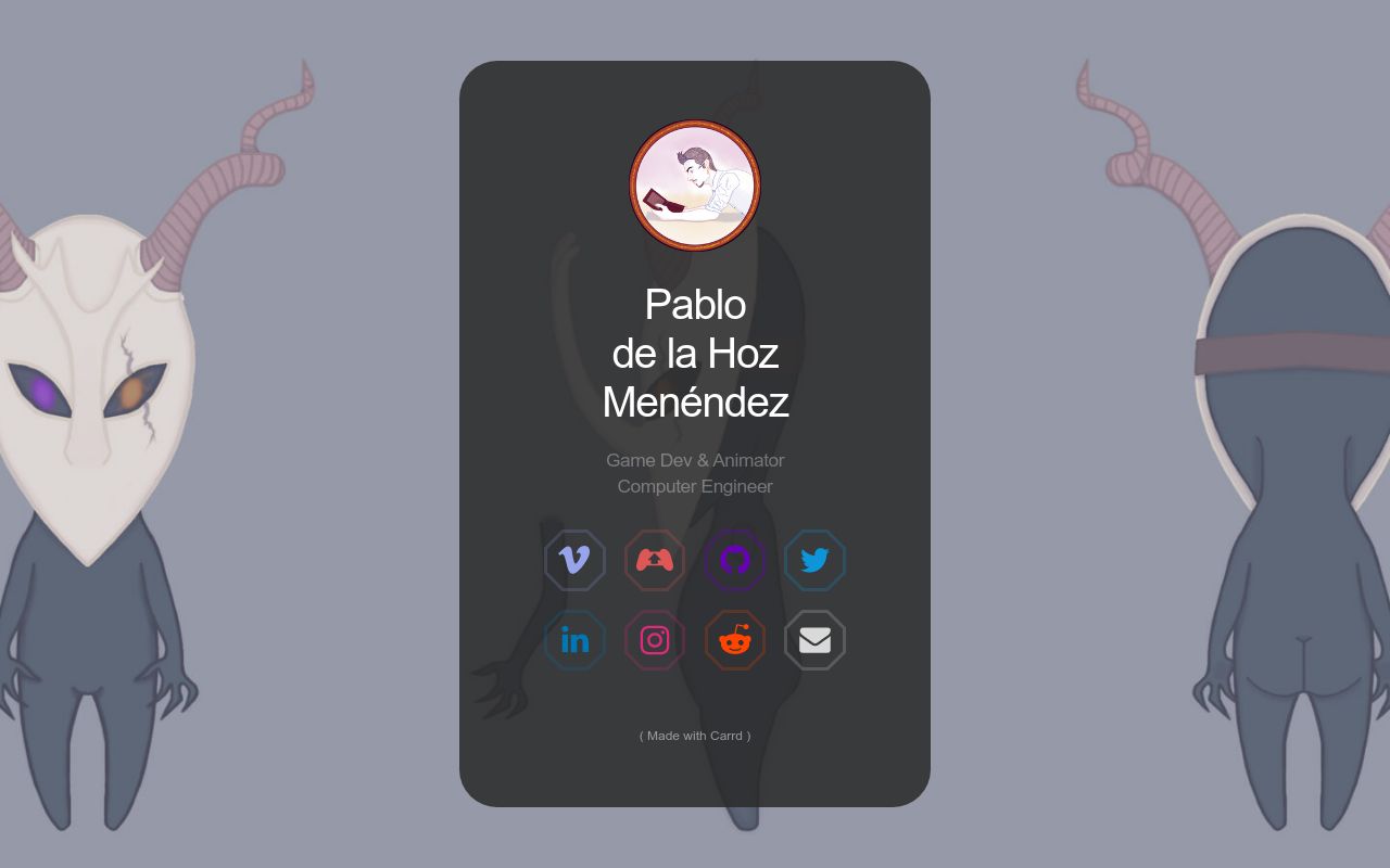 Tarjeta de Pablo de la Hoz